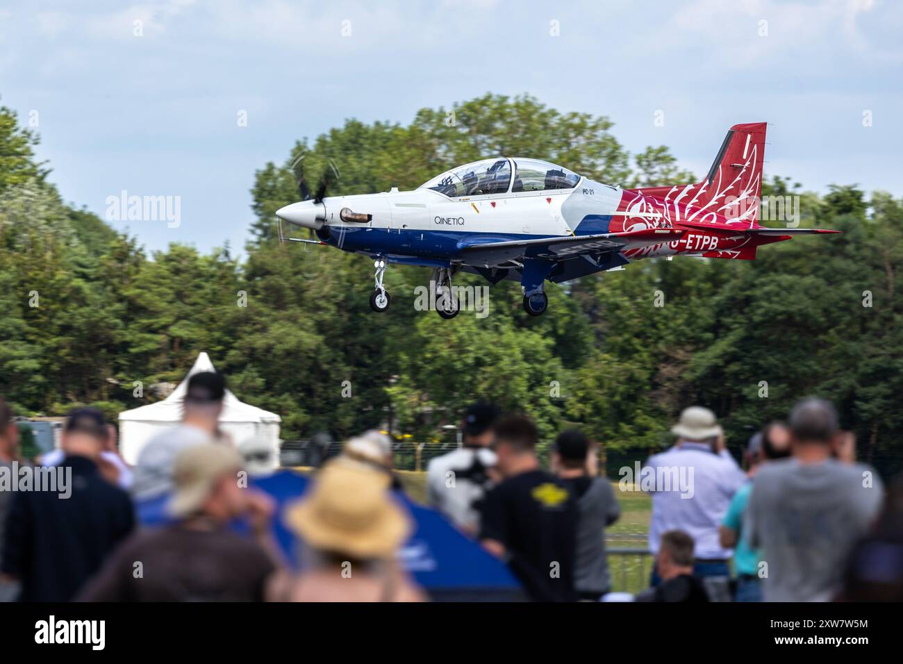QinetiQ - Pilatus PC-21, arriving at RAF Fairford to take part in the ...