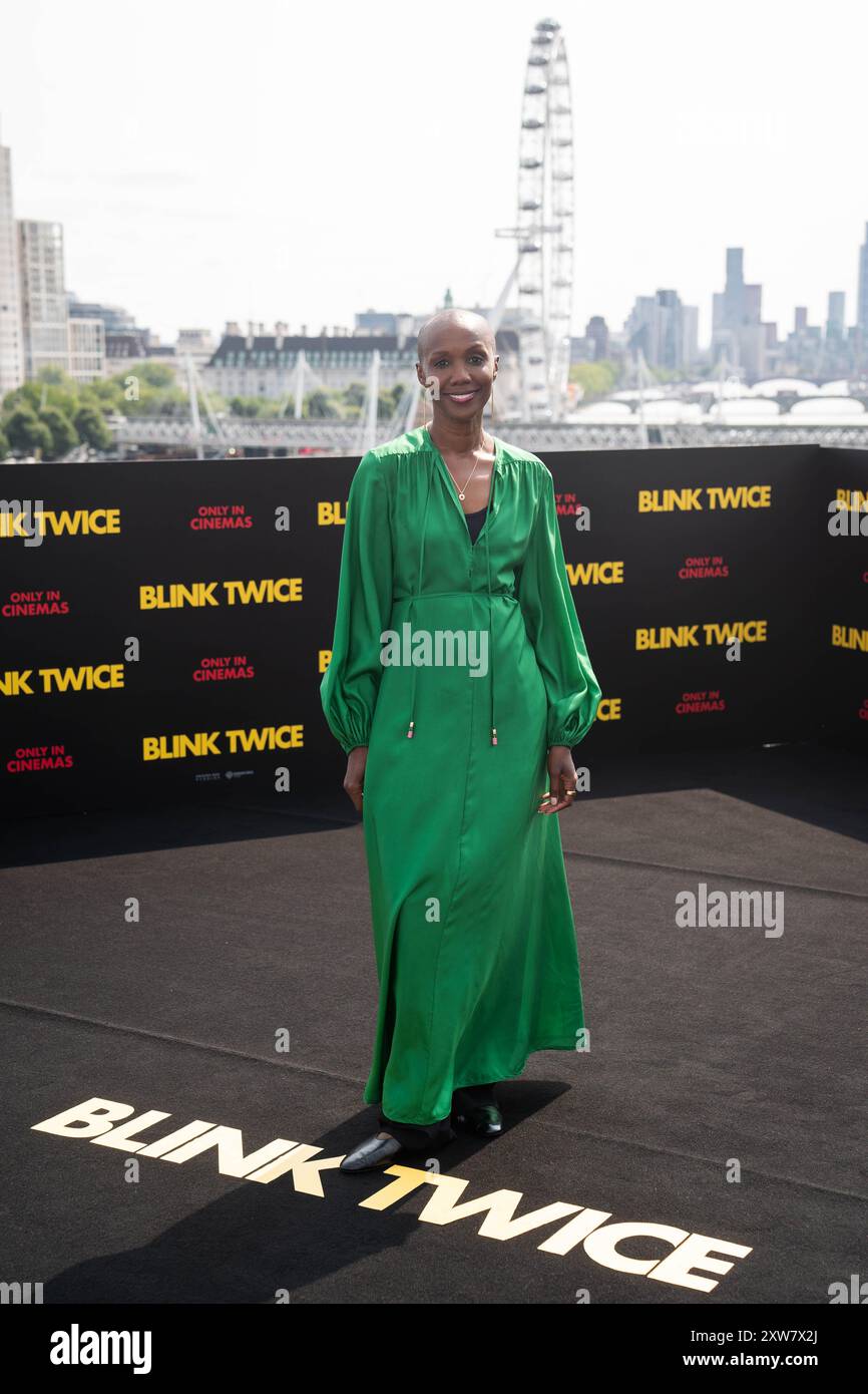 Tiffany Persons attending the Blink Twice photo call at Savoy Place in ...