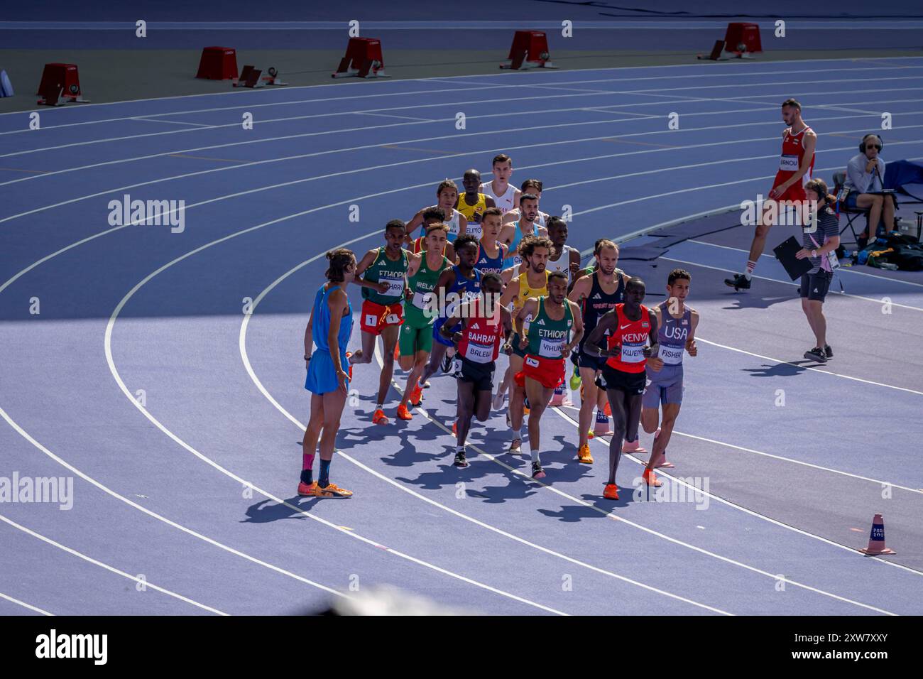 Paris, France - 08 07 2024: Olympic Games Paris 2024. View of men's ...