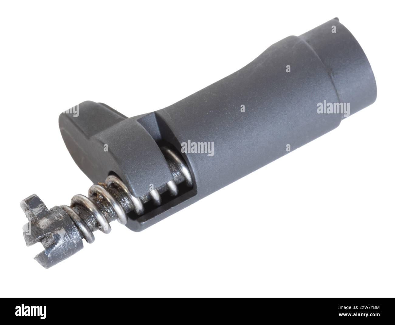 New semi-auto pistol magazine catch with magazine spring and spring ...