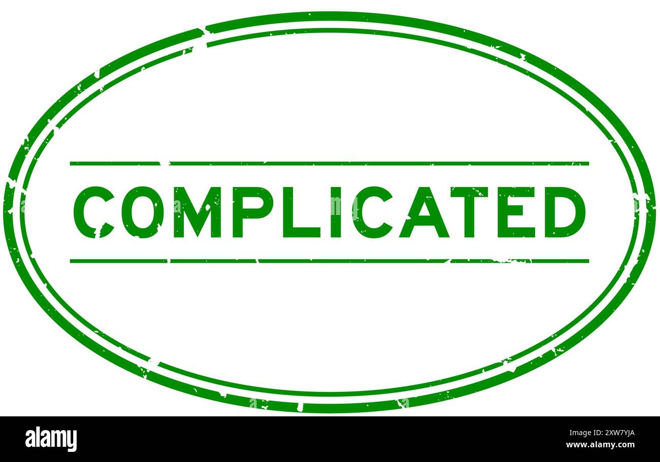 Grunge green complicated word oval rubber seal stamp on white ...