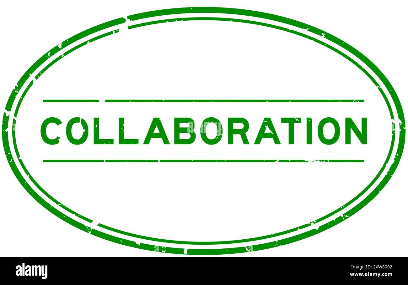 Collaboration stamp Stock Vector Images - Alamy