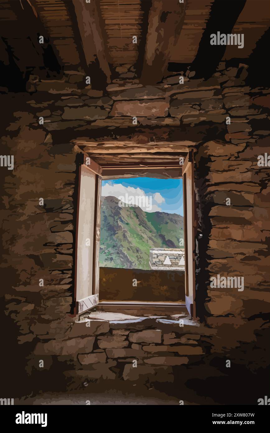 Arabic style ancient arch Stock Vector Images - Alamy