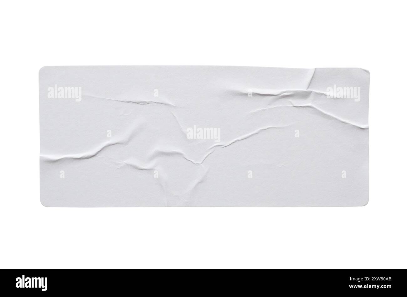 Blank paper sticker label texture isolated on white background Stock ...