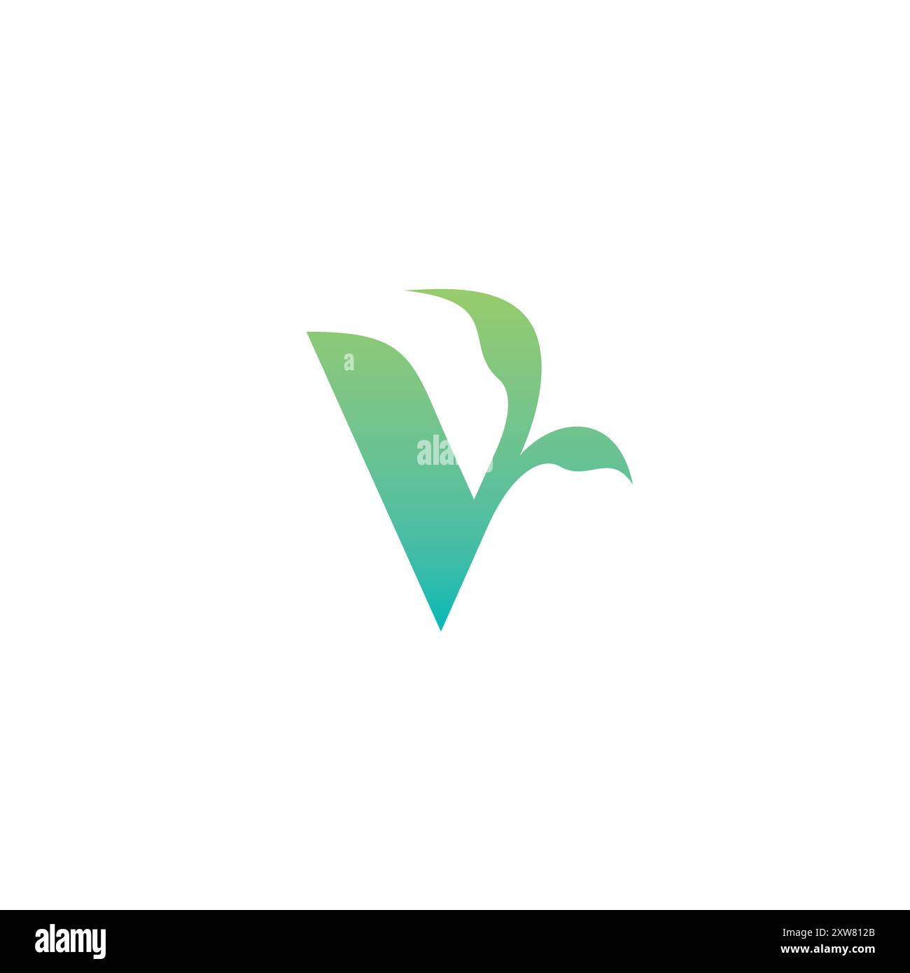 V leaves logo hi-res stock photography and images - Alamy