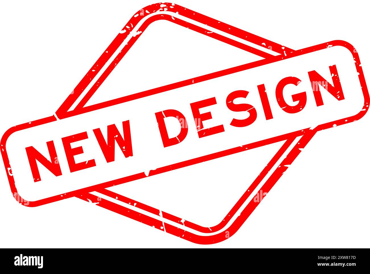 Grunge red new design word rubber seal stamp on white background Stock Vector Image & Art - Alamy