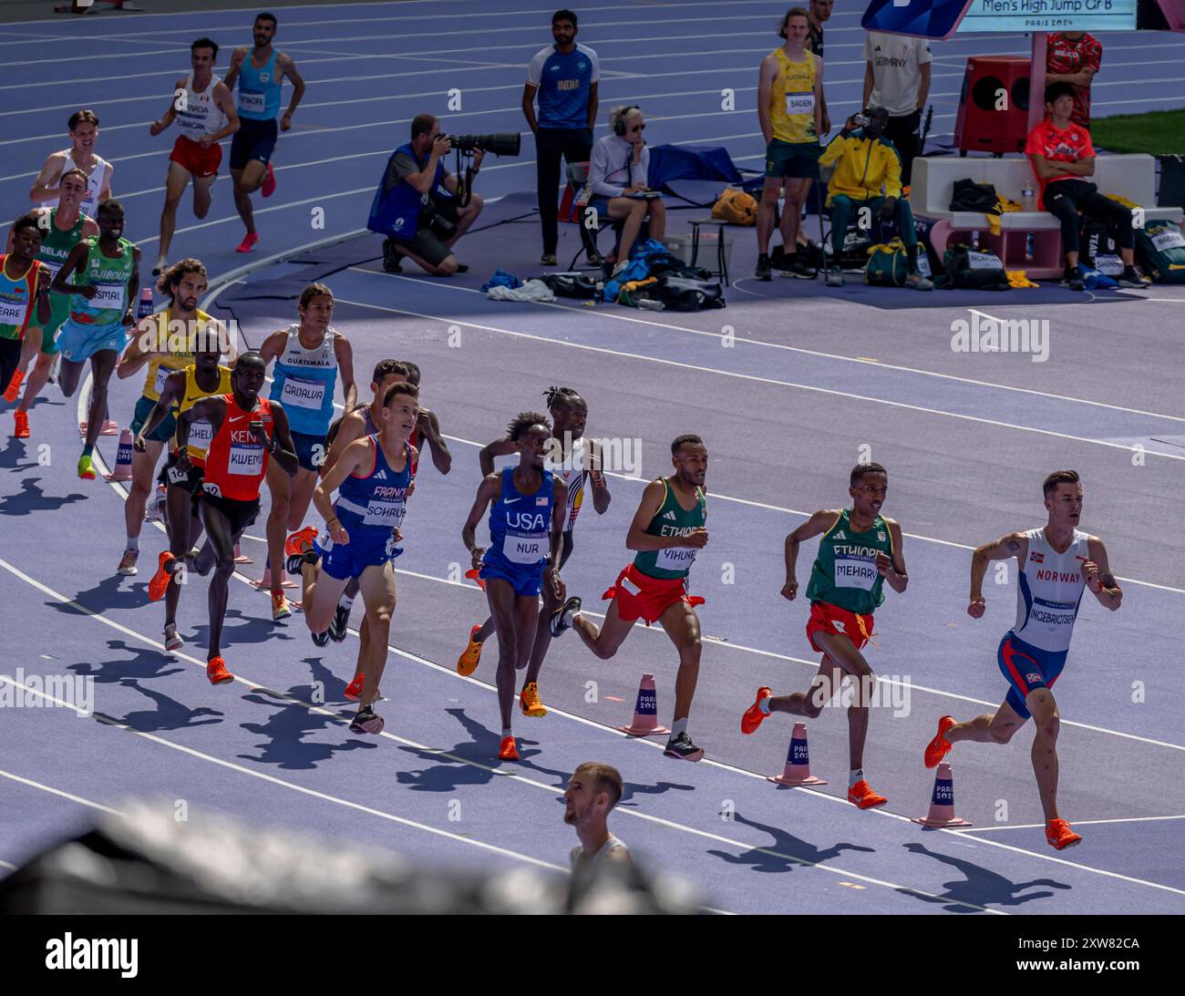 Paris, France - 08 07 2024: Olympic Games Paris 2024. View of men's ...
