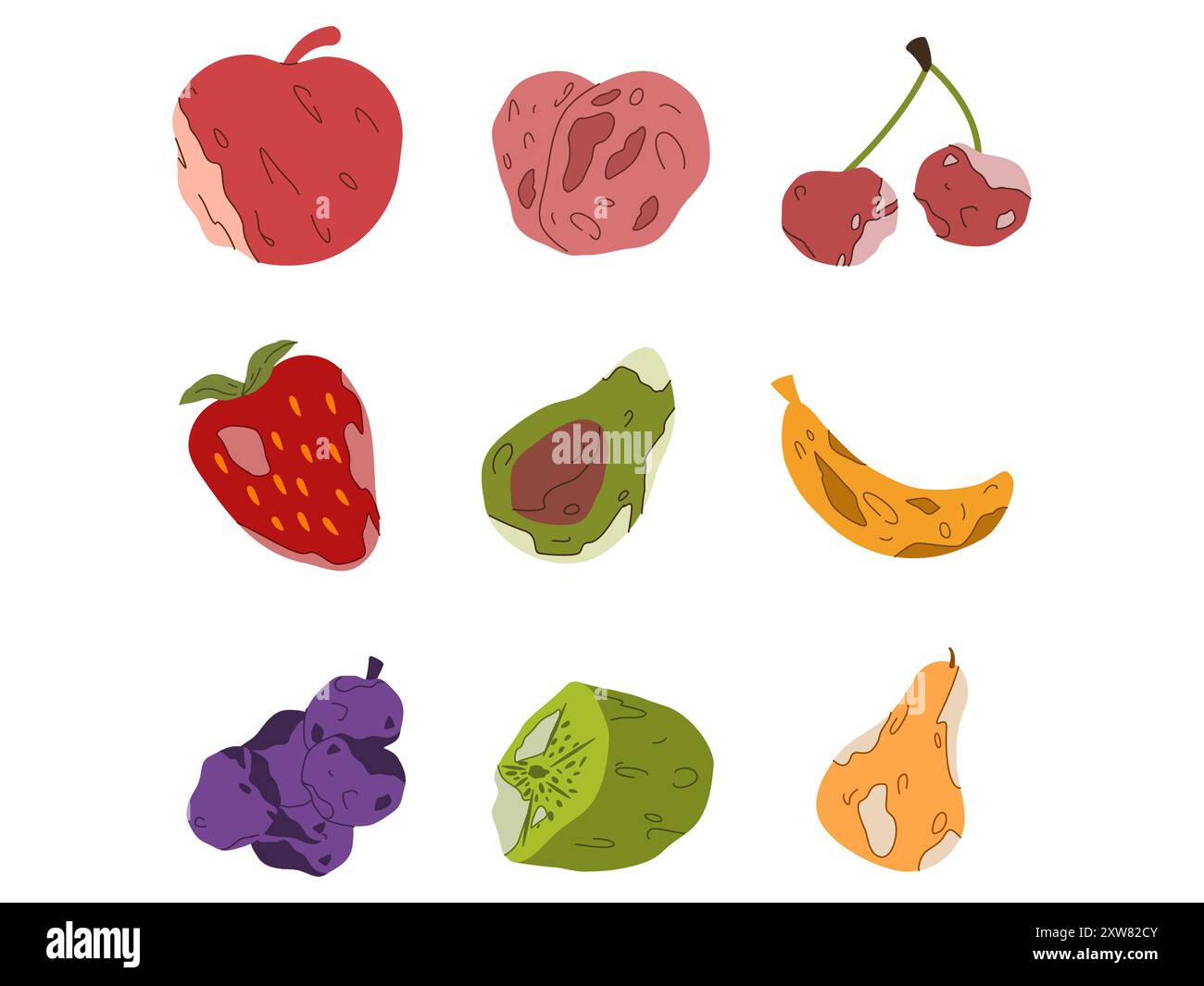 Spoiled decayed Stock Vector Images - Alamy