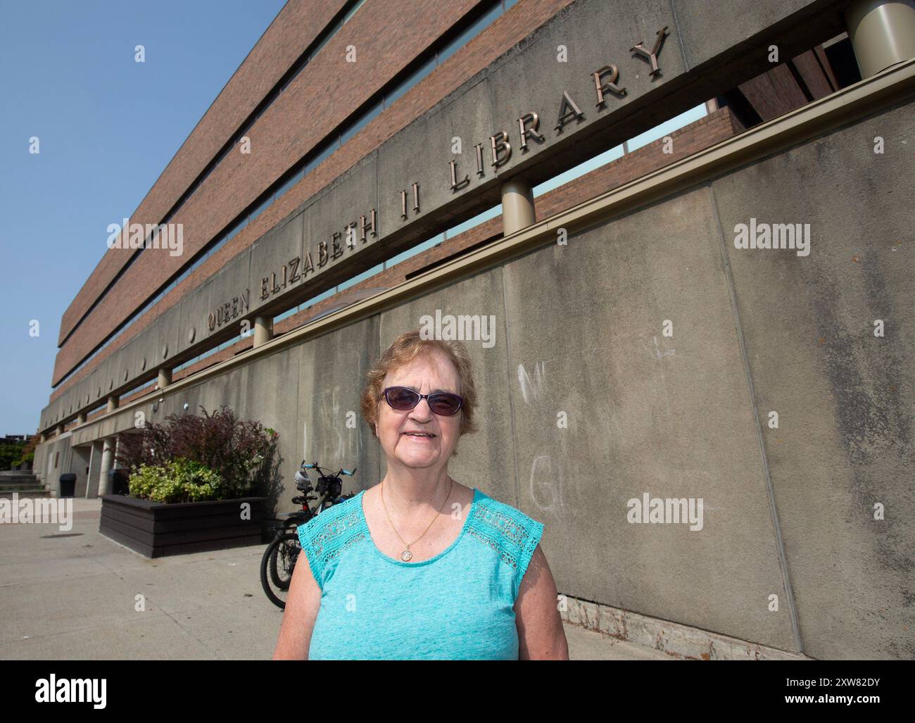 Marilyn Butt poses for a photograph on the campus of Memorial ...