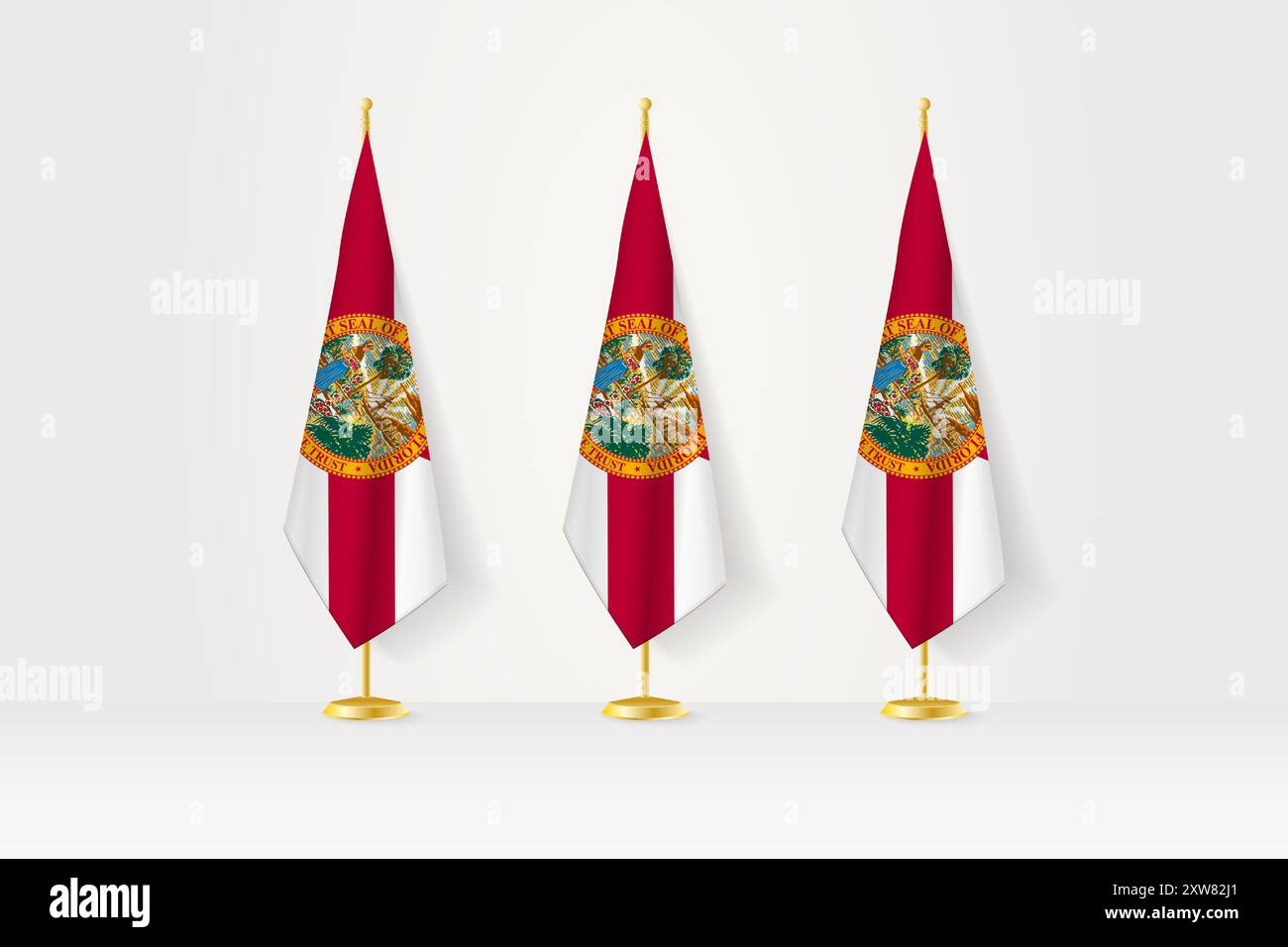 American flags in a row Stock Vector Images - Alamy