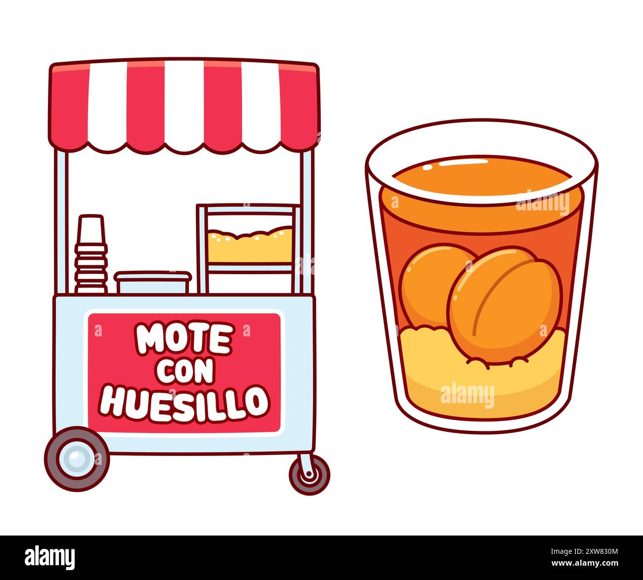 Latin american street food Stock Vector Images - Alamy