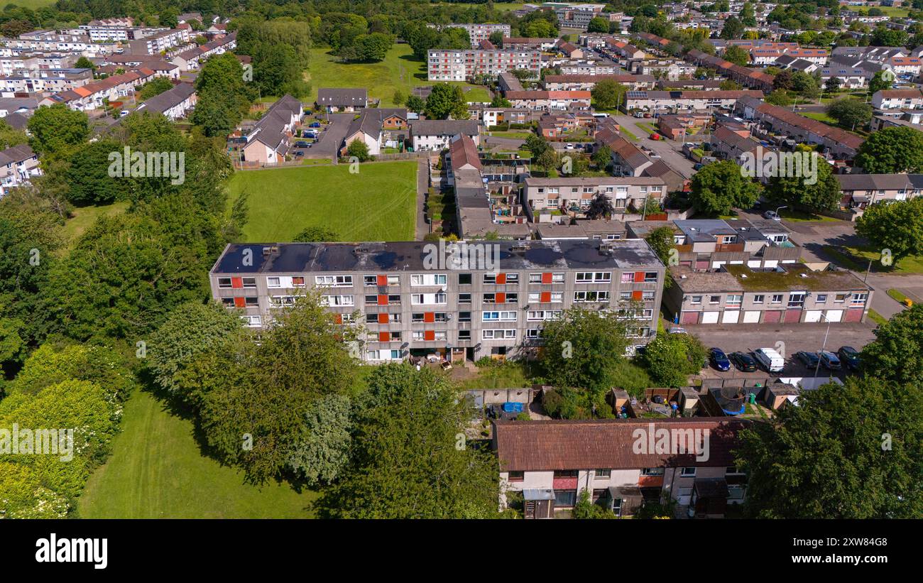 Council housing at Keith Court, Glenrothes Stock Photo - Alamy