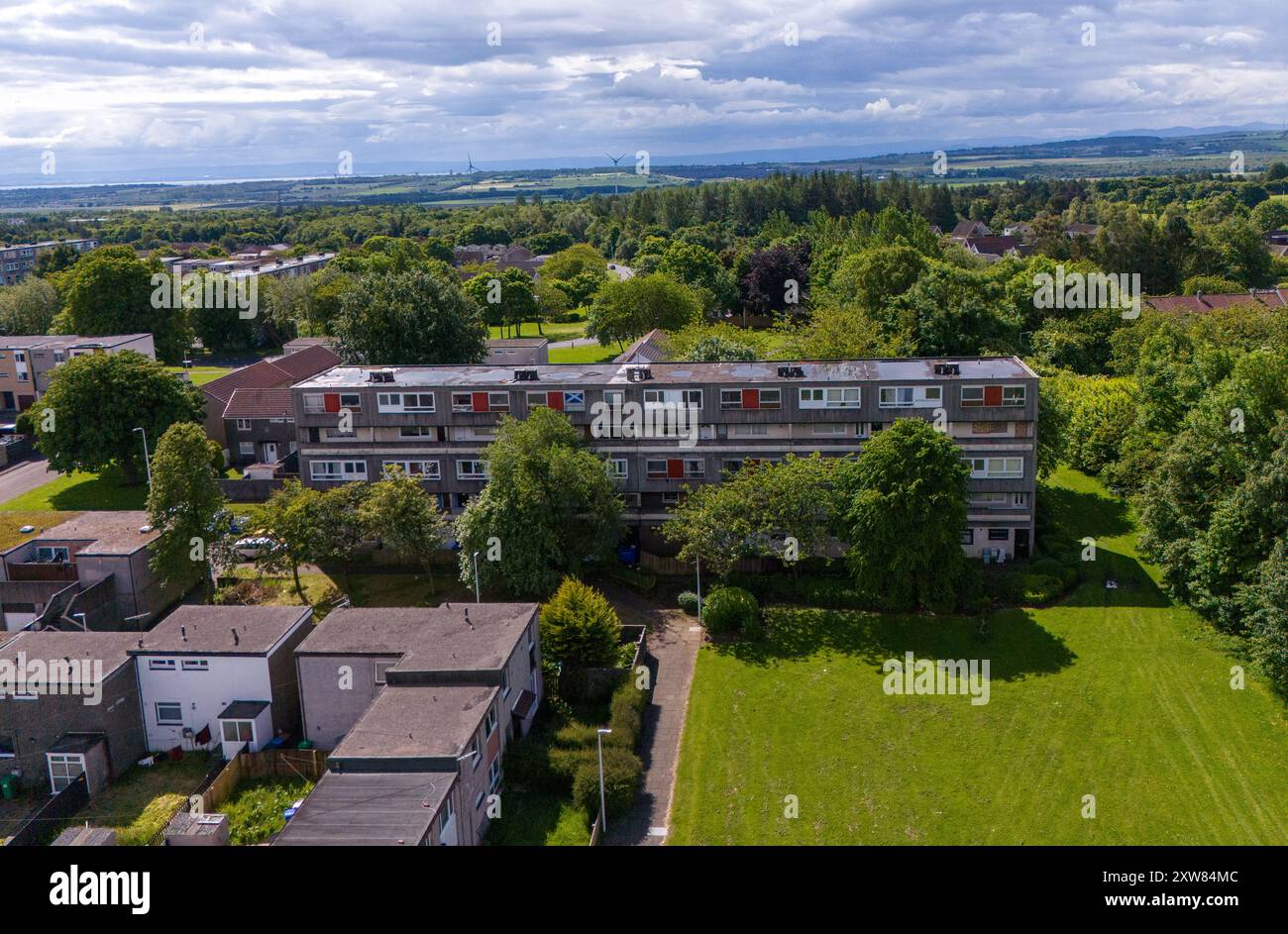 Council housing at Keith Court, Glenrothes Stock Photo - Alamy