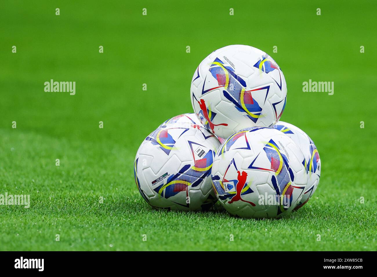 Orbita Puma Official Serie A matchball seen during Serie A 2024/25 ...