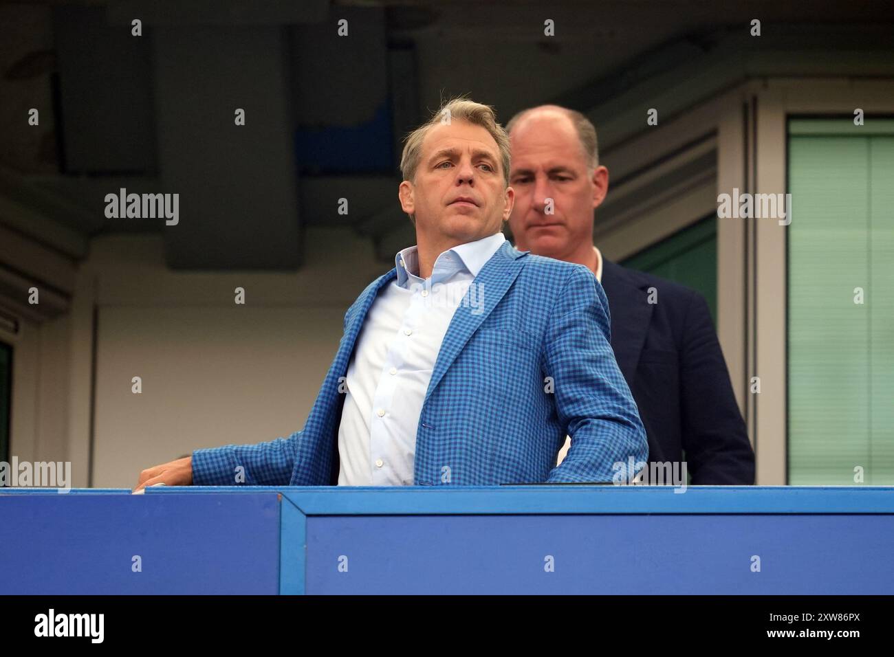 Chelsea owner Todd Boehly before the Premier League match at Stamford ...