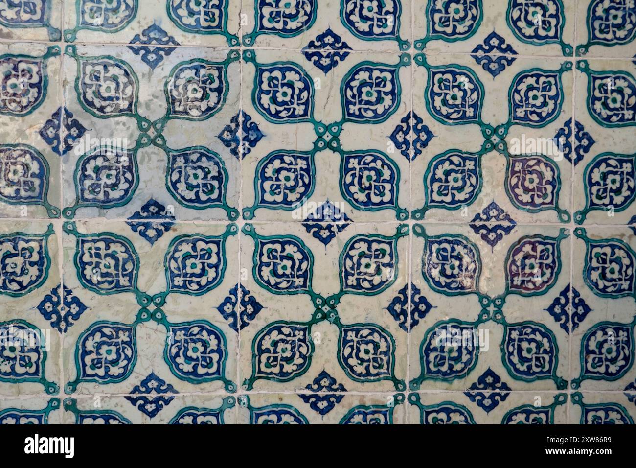 The Turkish ceramic tiles from Rustem Pasha Mosque, Istanbul Stock ...