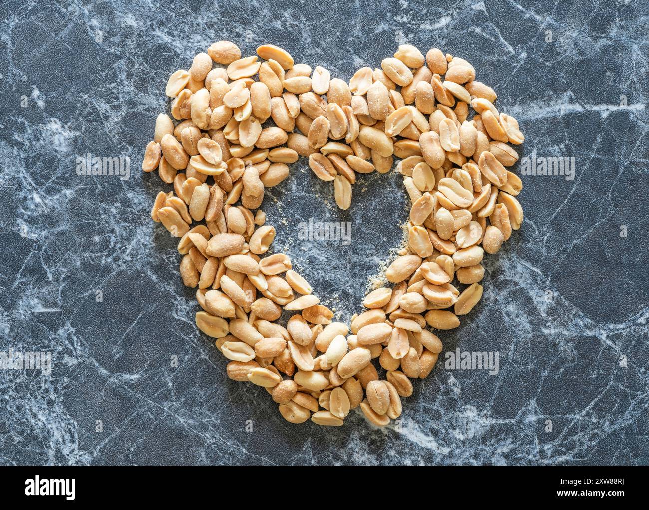 Walnut in heart shape hi-res stock photography and images - Alamy