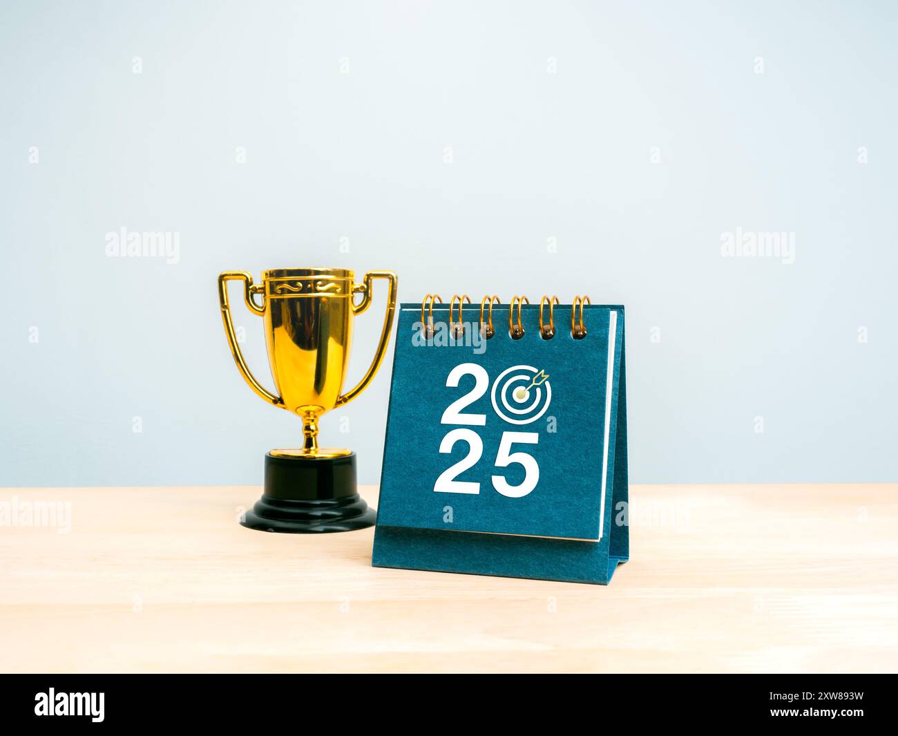 Happy new year 2025 background. 2025 numbers with white target icon on ...