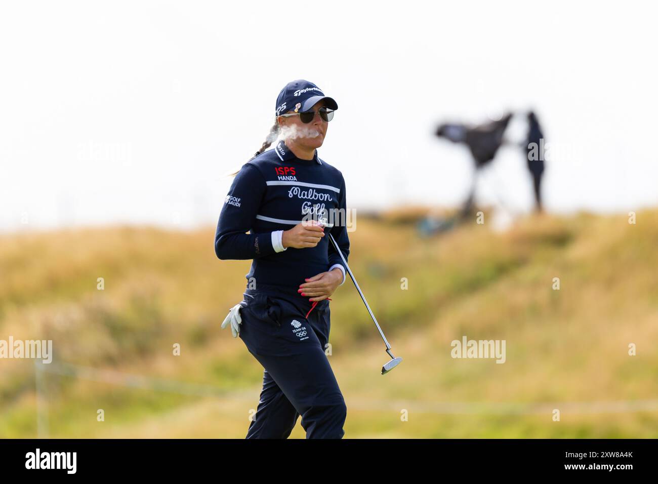 North Ayrshire, Scotland. 18th August 2024. Charley Hull during the final round of the 2024 ISPS ...