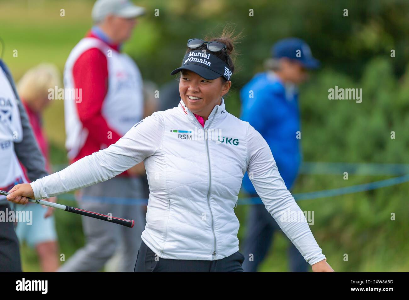 North Ayrshire, Scotland. 18th August 2024. Megan Khang during the final round of the 2024 ISPS ...