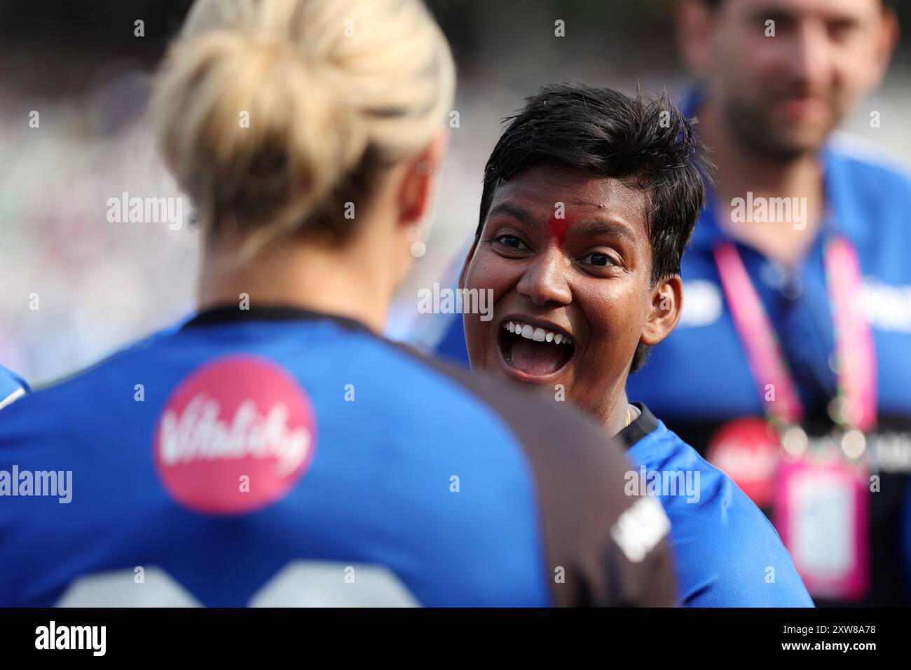 London Spirit's Deepti Sharma after winning The Hundred Women's Final ...
