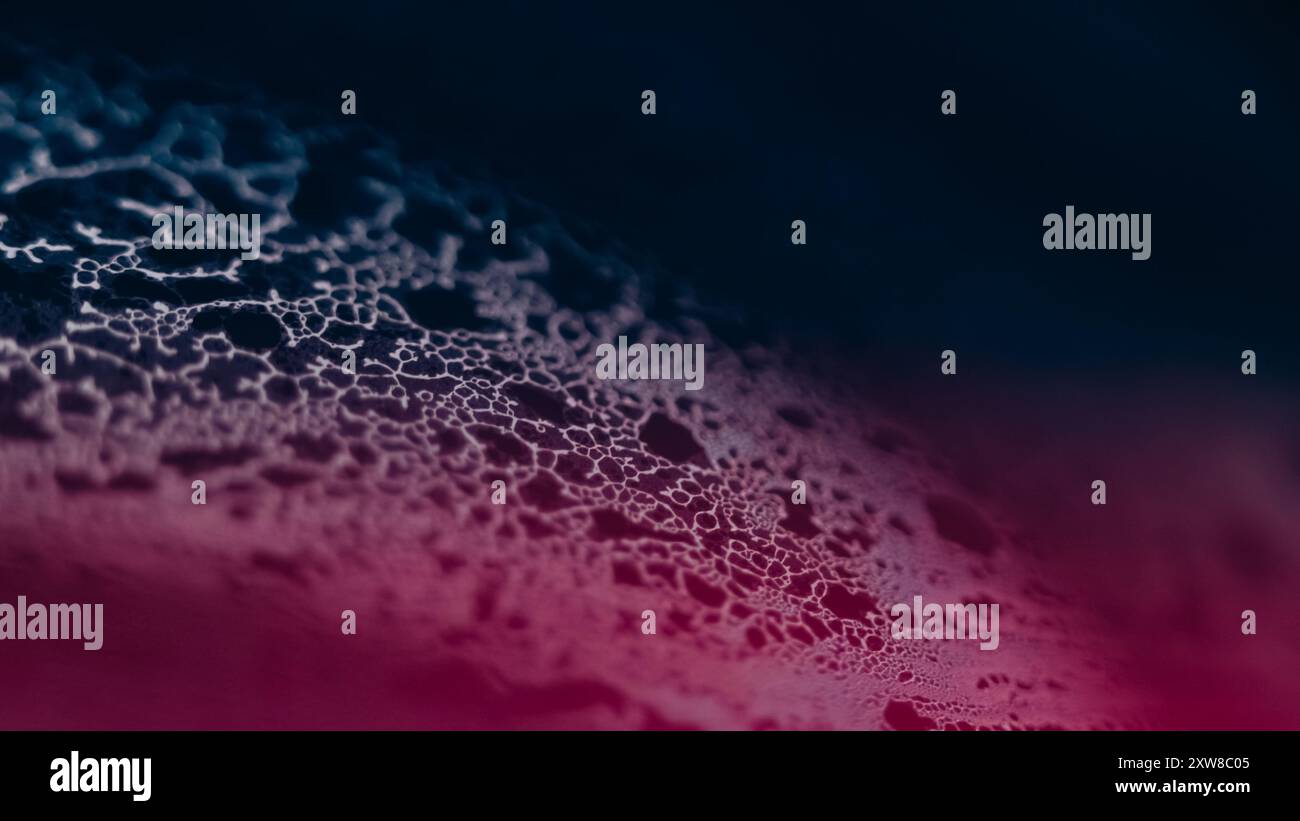 Blur foam flow. Bubble liquid. Defocused pink blue color fizzy texture ...