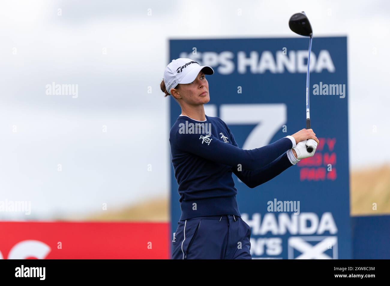 North Ayrshire, Scotland. 18th August 2024. Esther Henseleit drive on ...