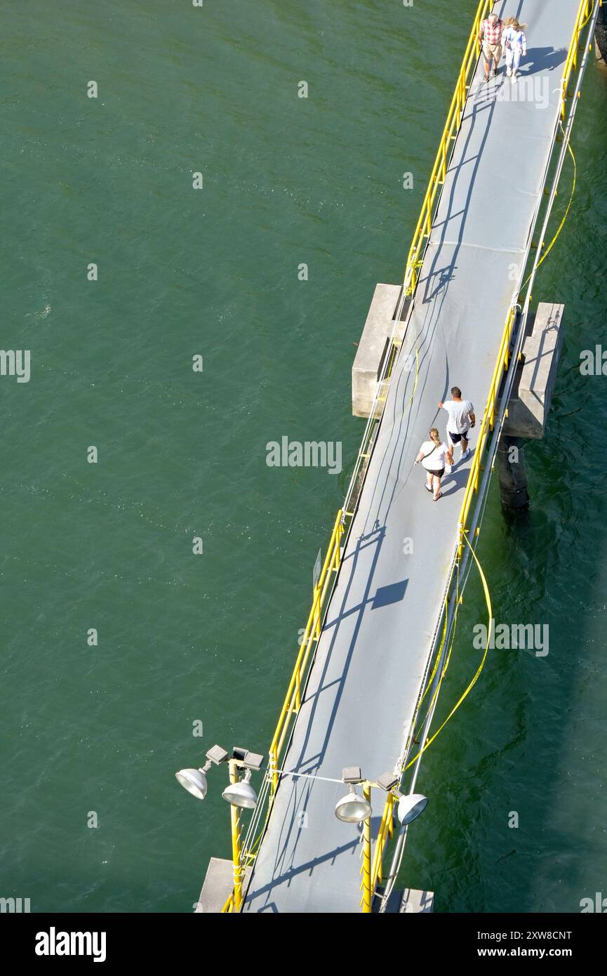 Puerto Quetzal, Guatemala - 19 January 2024: Aerial view of cruise ship ...