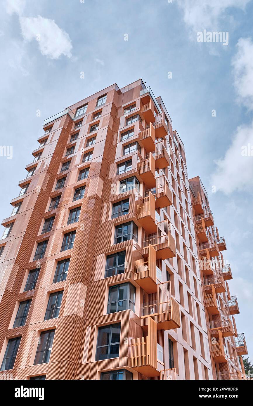 Moscow, Russia - April 14, 2024: New modern residential building of ...