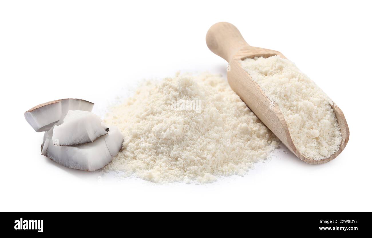 Scoop organic coconut flour hi-res stock photography and images - Alamy