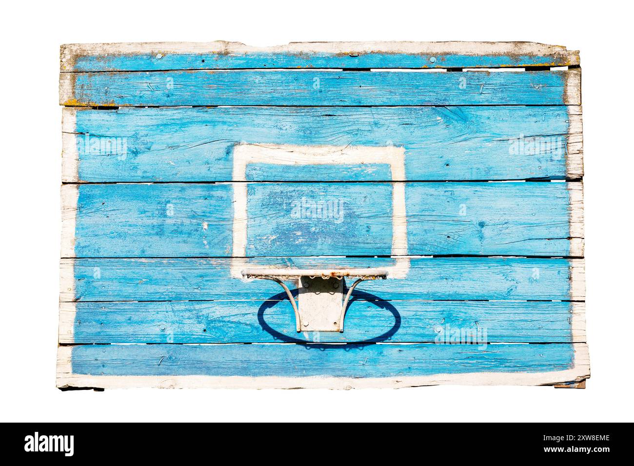 basketball backboard and hoop, old, isolated on white Stock Photo - Alamy