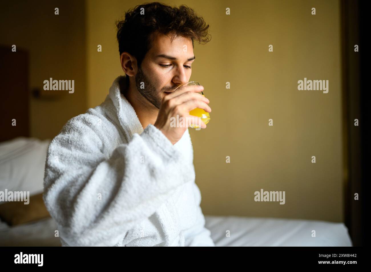Man in orange robe hi-res stock photography and images - Alamy
