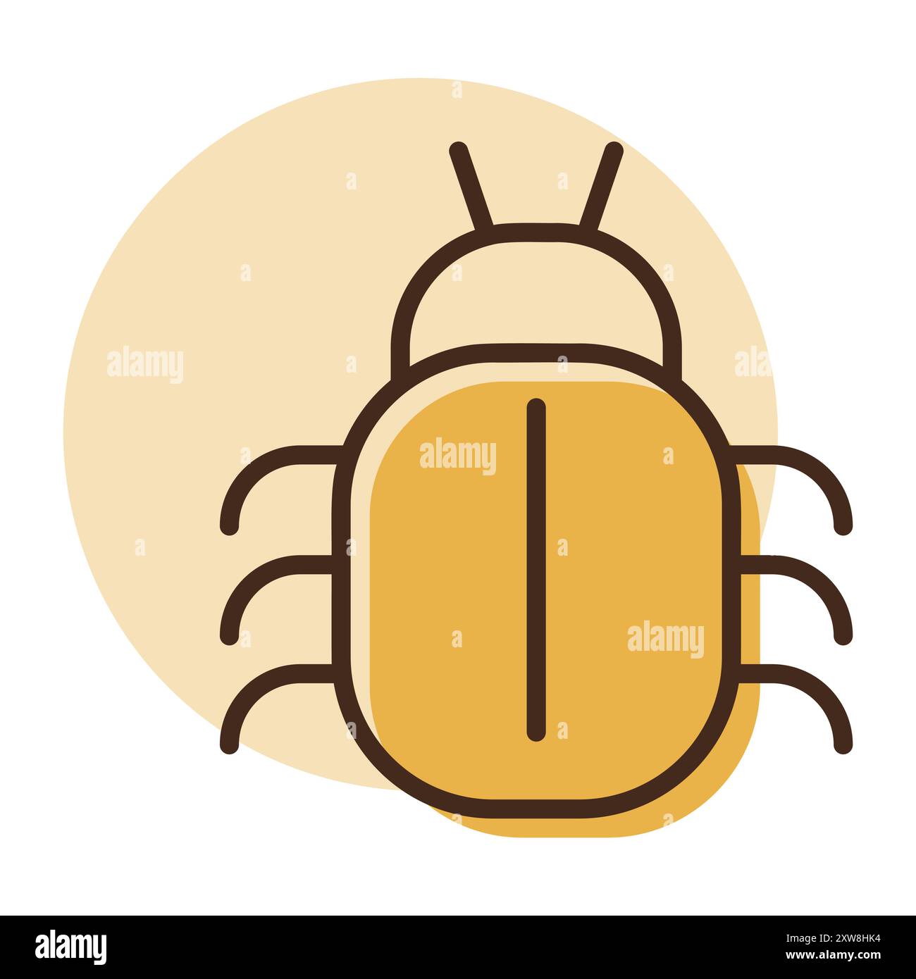 Software or program bug vector icon. Security sign. Graph symbol for ...