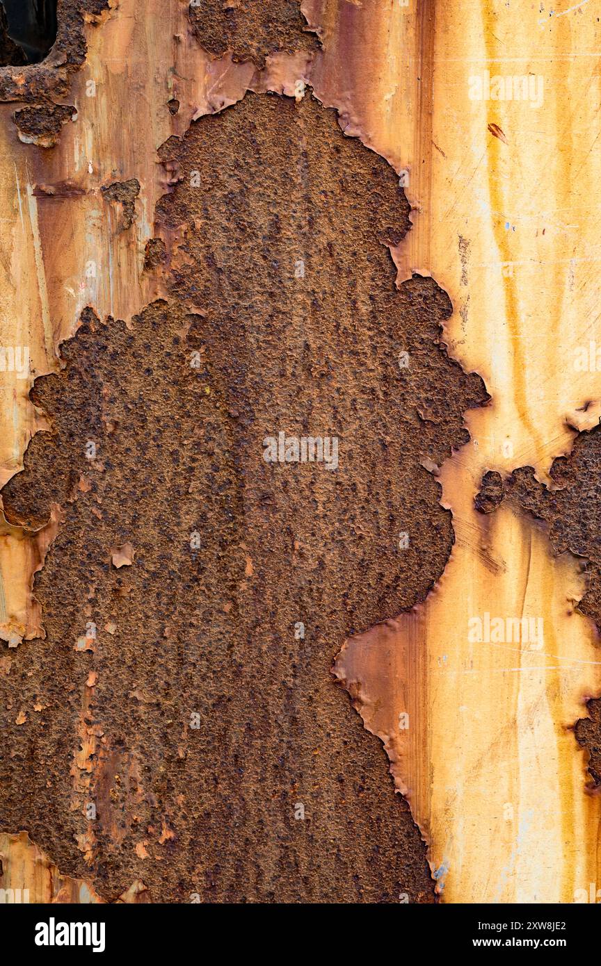 Grunge rusted metal texture. Rusty corrosion and oxidized background ...