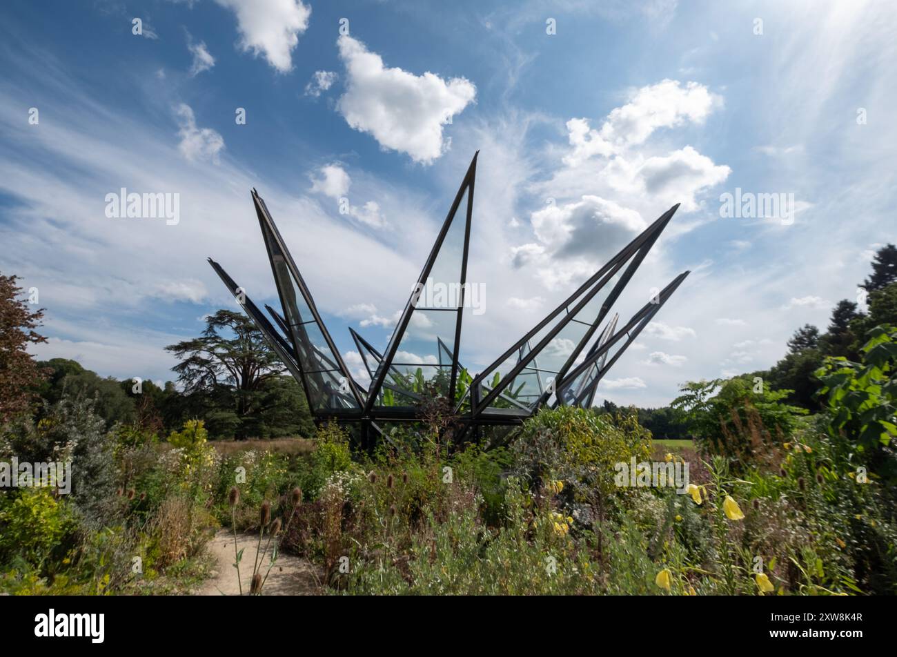 Woolbeding Glasshouse. Pyramid shaped modern conservatory designed by ...