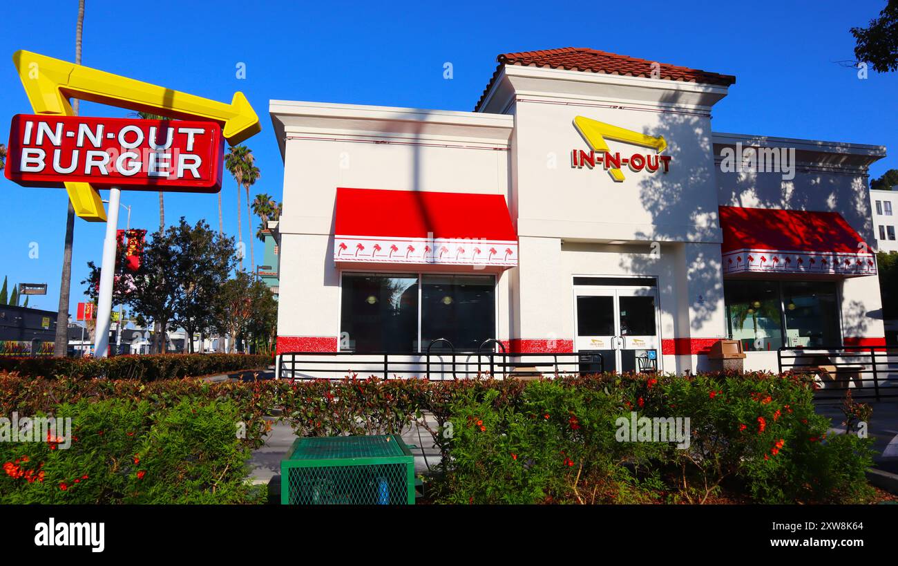 IN-N-OUT BURGER Restaurant. American chain of Fast Food Restaurants ...