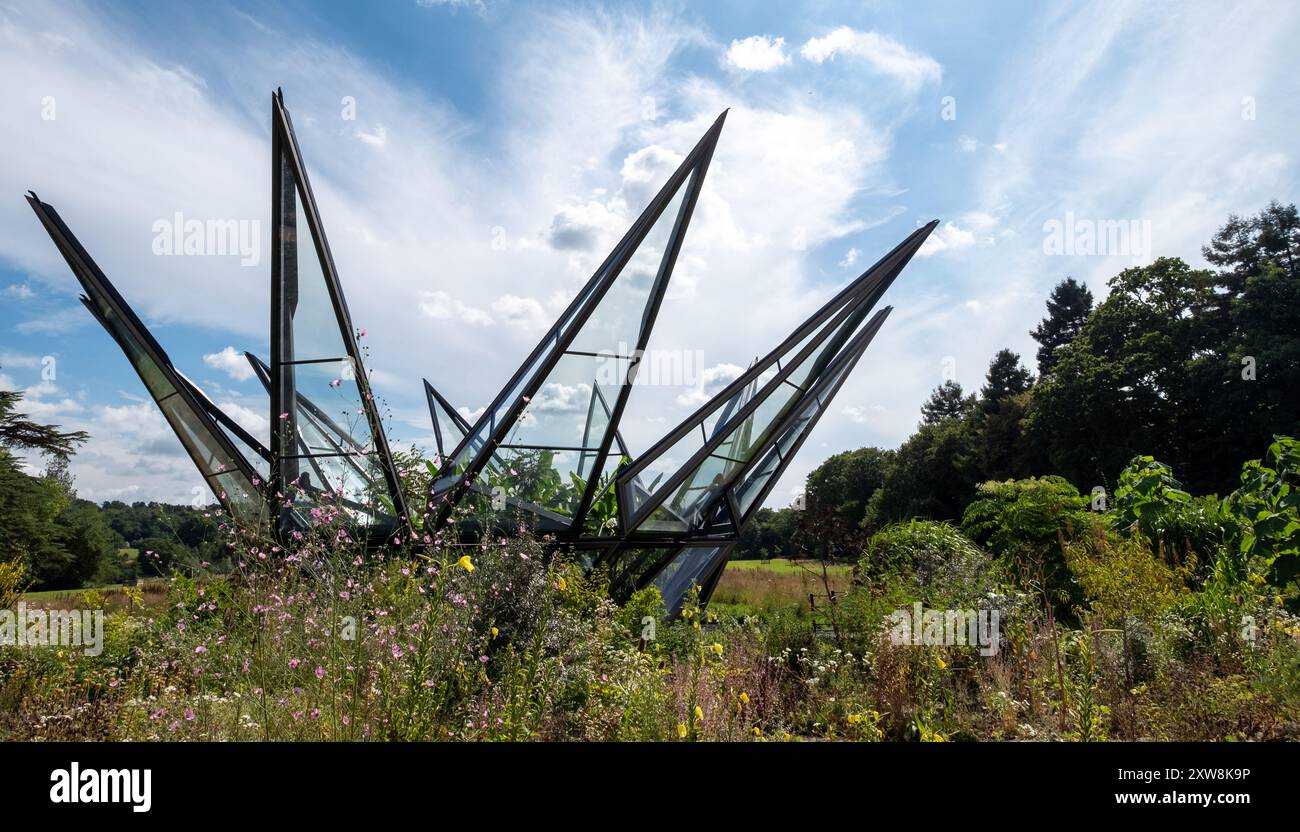 Woolbeding Glasshouse. Pyramid shaped modern conservatory designed by ...