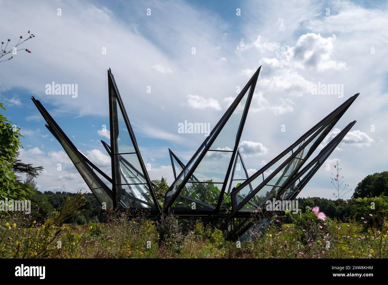 Woolbeding Glasshouse. Pyramid shaped modern conservatory designed by ...