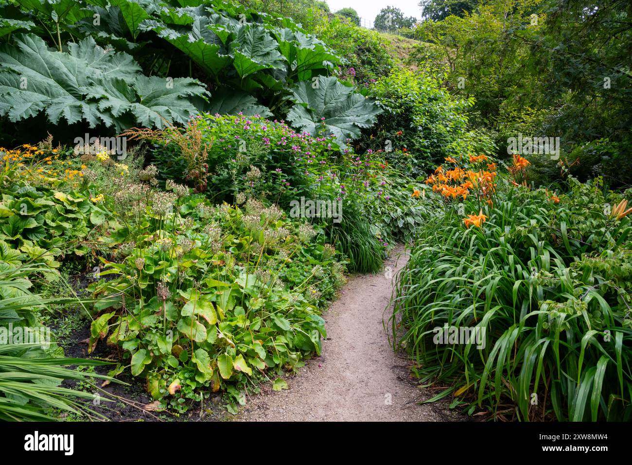 The gardens at Quarry Bank, Styal, Cheshire, England Stock Photo - Alamy