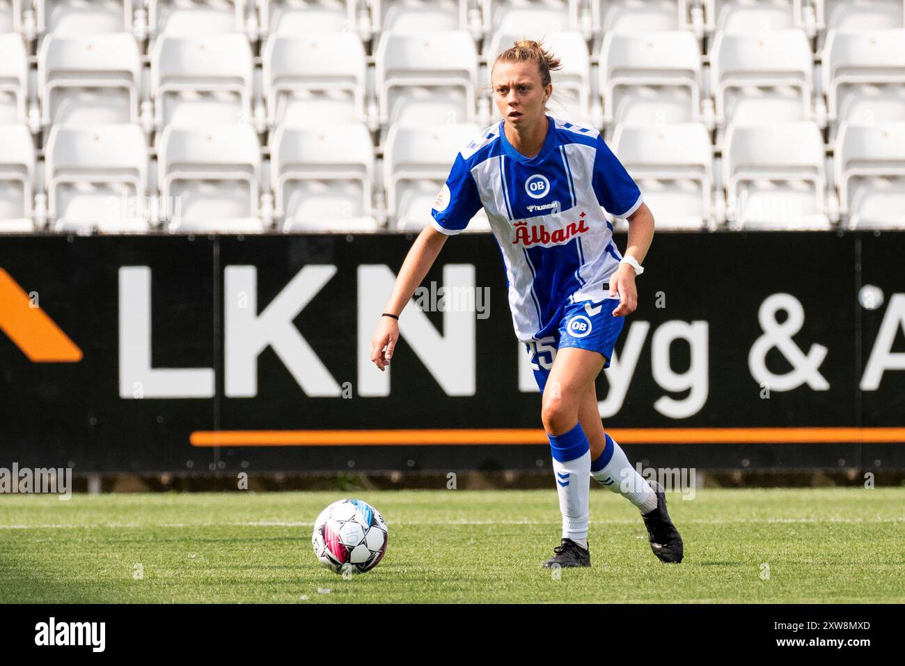 Odense, Denmark. 17th, August 2024. Lucy Roberts (25) of OB Q seen ...