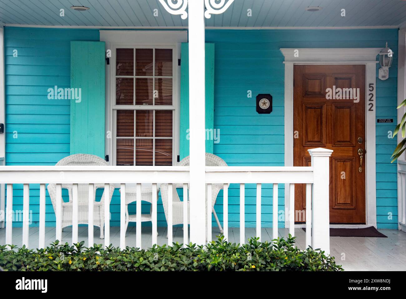 Front Porch, Old Town, Key West, Florida, USA Stock Photo - Alamy