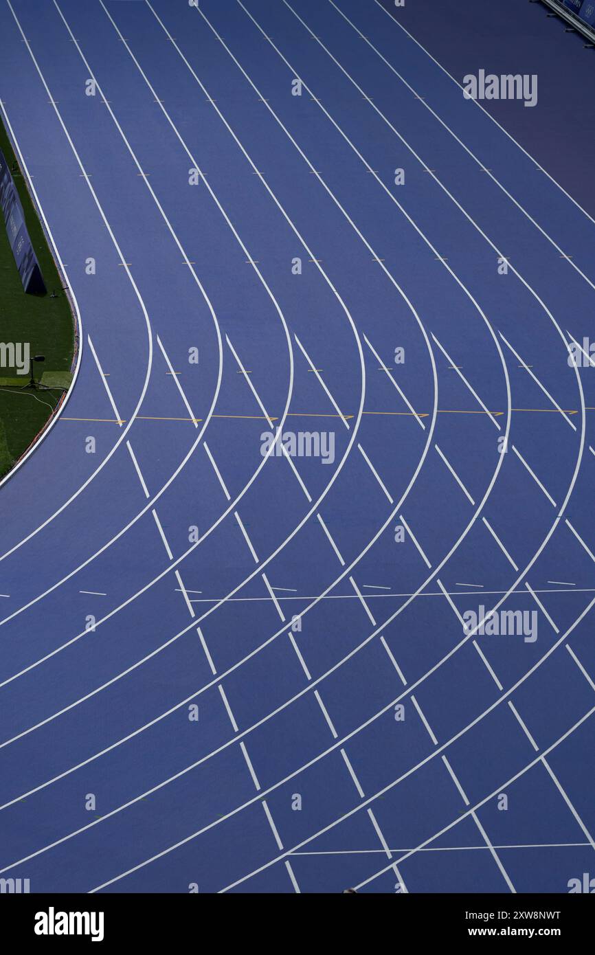 Paris, France - 08 03 2024: Olympic Games Paris 2024. View inside the ...