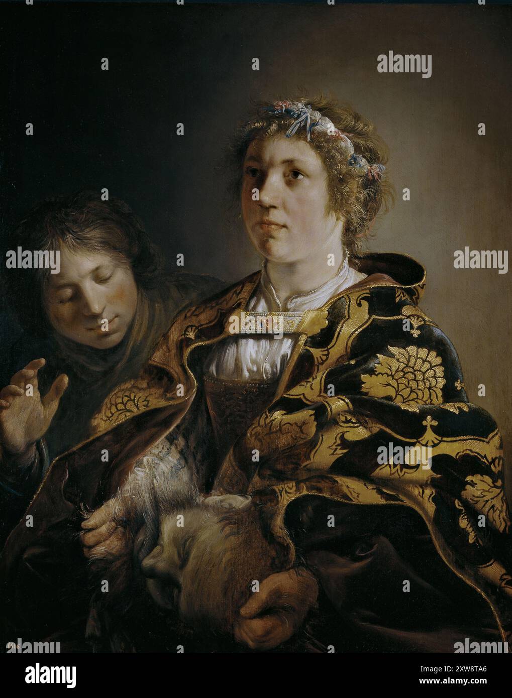 English: "Judith with the Head of Holophernes". - painting by Salomon ...