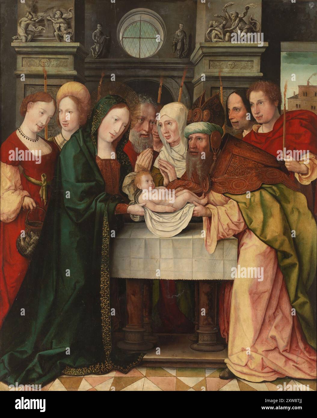 painting by León Picardo - purification of the virgin Stock Photo - Alamy