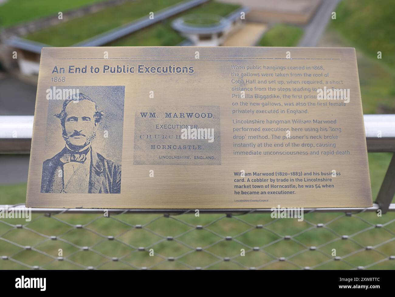 Public hangings ceased at Lincoln Castle in 1868 and William Marwood ...