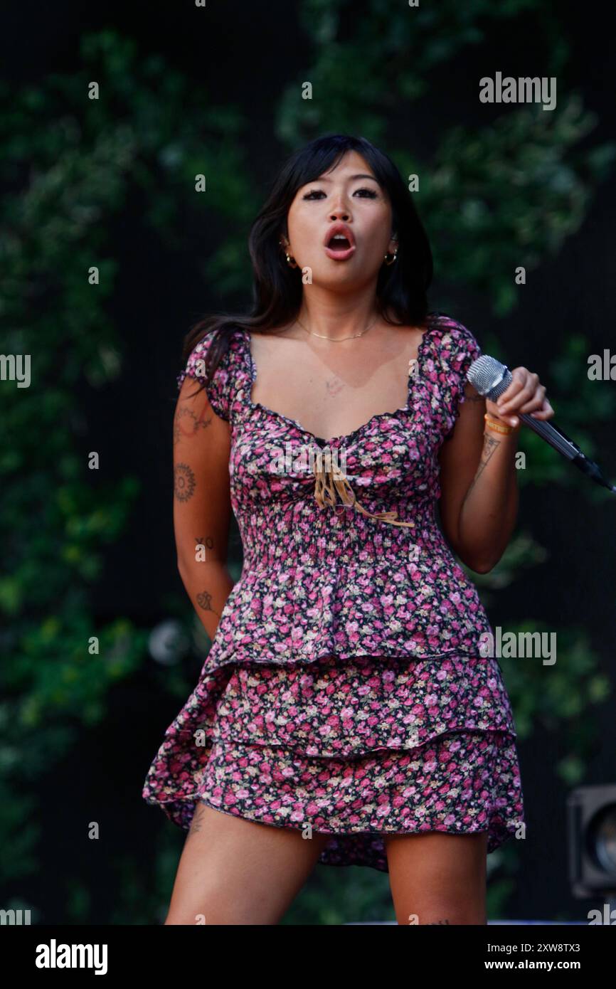 18th August 2024 London UK Beabadoobee performance at ALL Points East ...