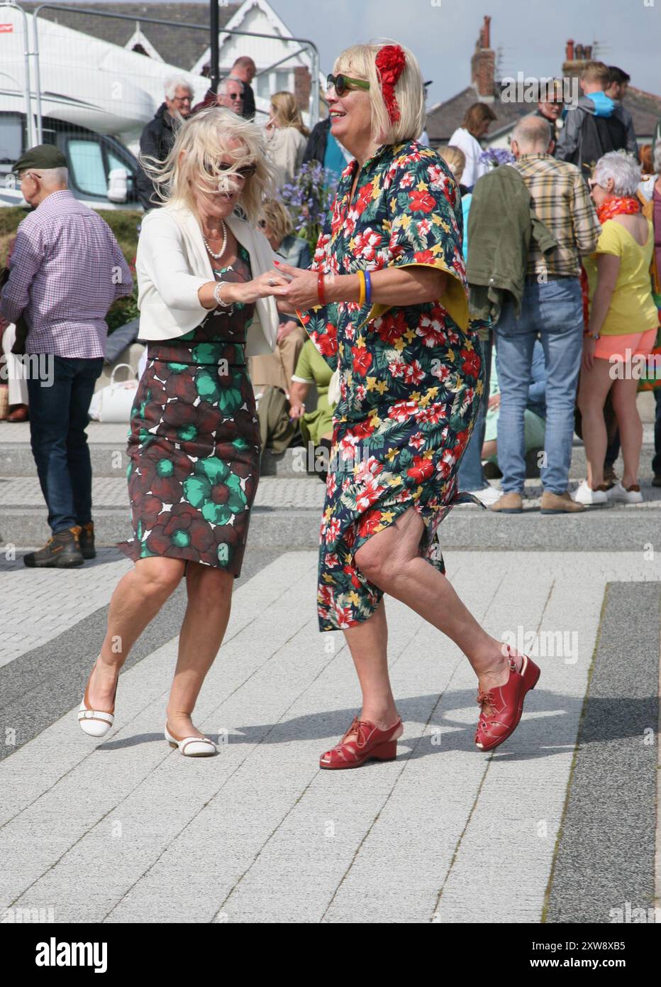 Ladies dancing on the Mussel Tank, Lytham Green, Lytham St Annes ...