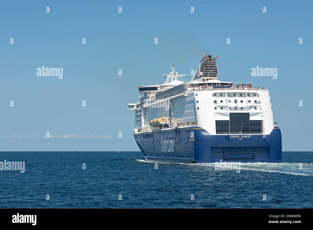 Color Line cruise ship Color Magic, Kiel Fjord, Kiel, Schleswig ...