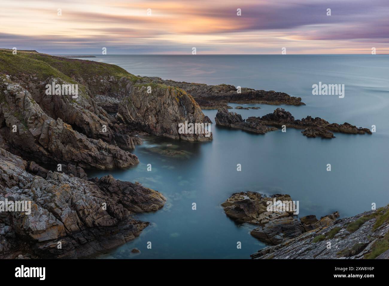 In Aberdeenshire, Scotland, the Aberdeen Coastal Path offers a scenic ...