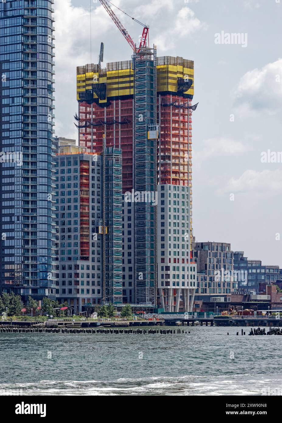 1 Java Street, residential towers under construction on the Greenpoint ...